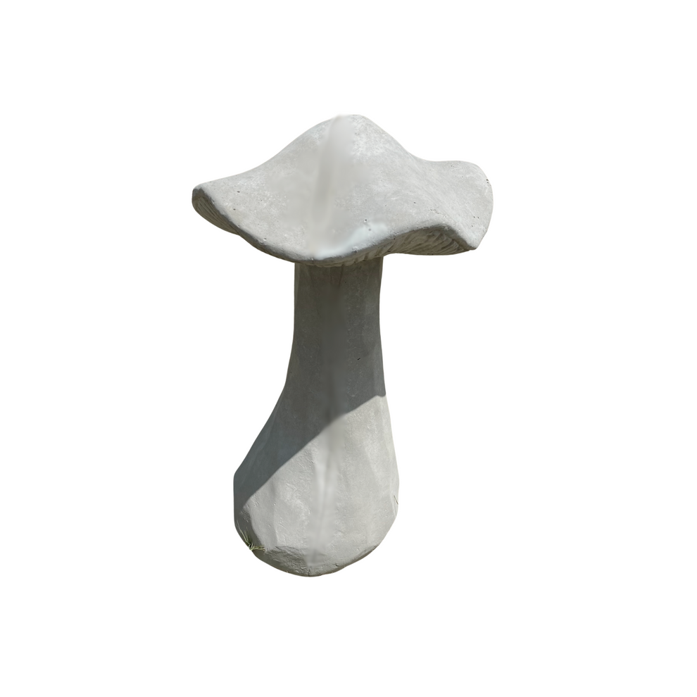 Concrete Single Mushroom Statue – White Elephant Mandeville